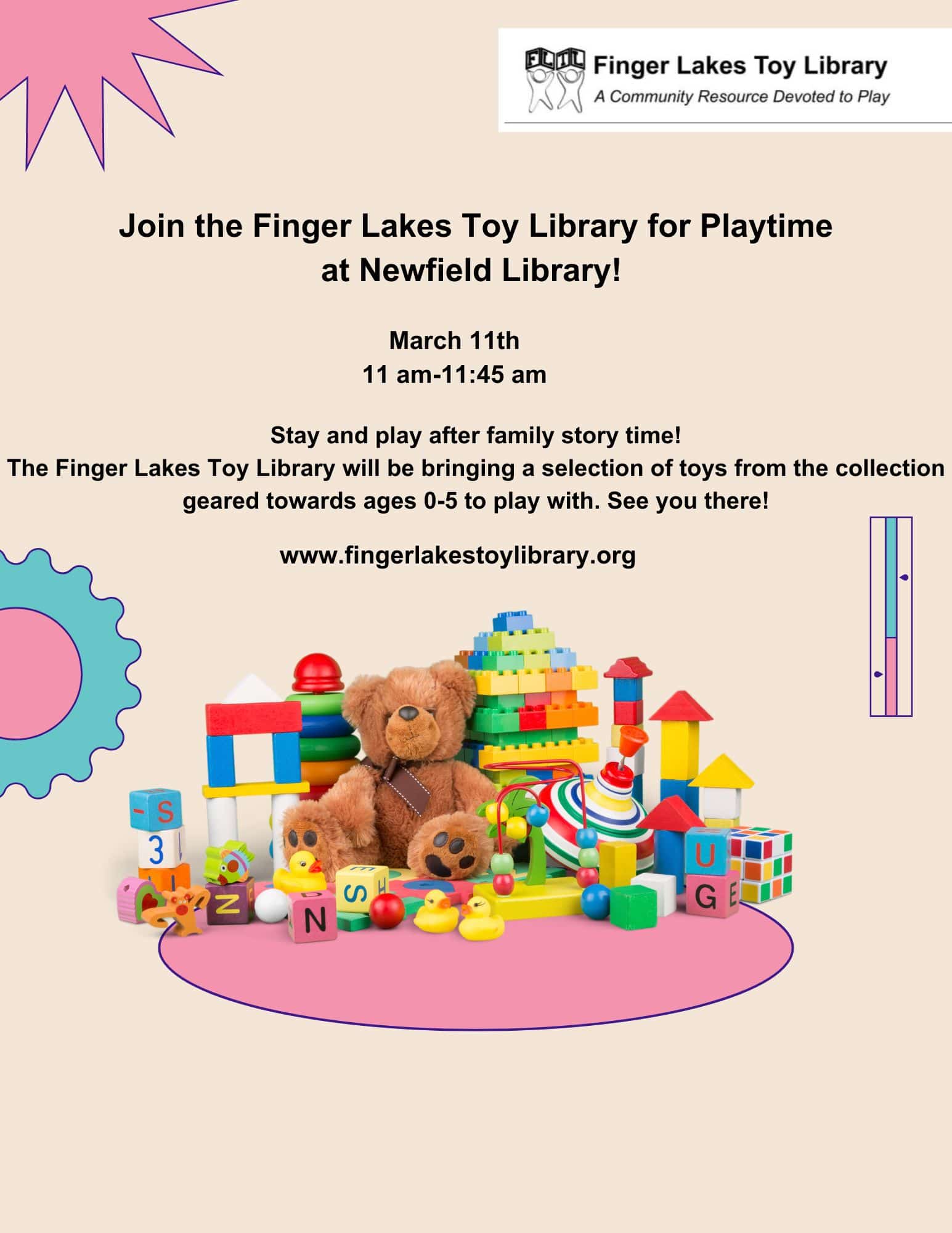 Finger Lakes Toy Library Playtime – Tompkins Weekly